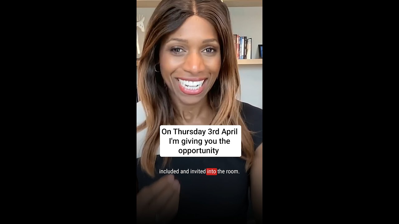 On Thursday 3rd April I'm giving you the opportunity - YouTube
