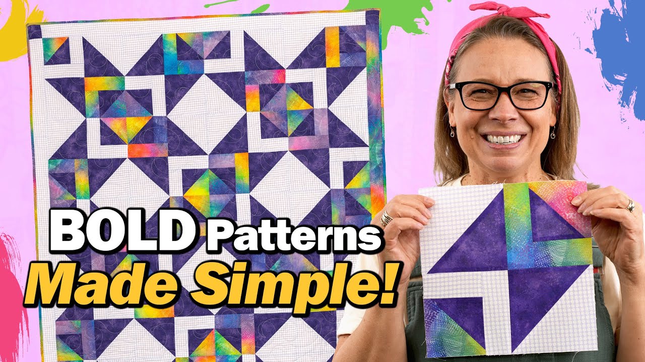 Fran’s “Go Bold” Quilt Tutorial - Expert Tips & Tricks! - YouTube