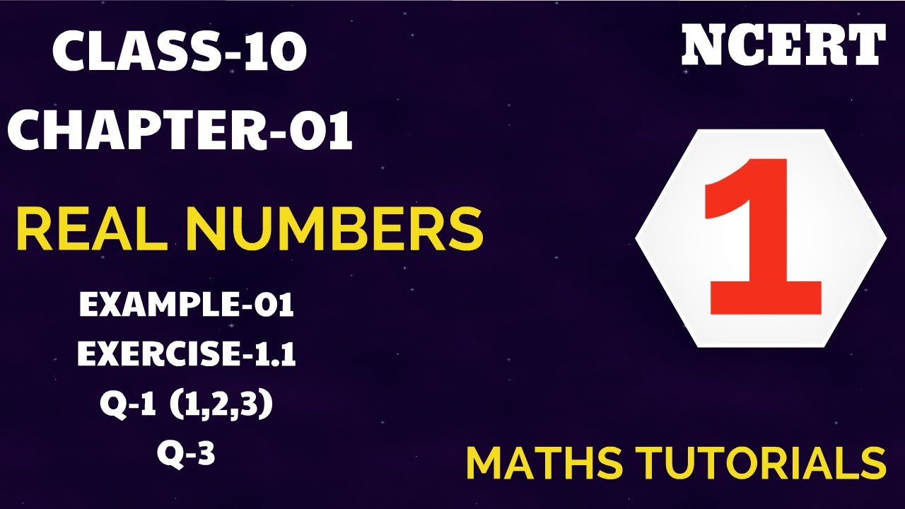 REAL NUMBERS|CLASS-10|CHAPTER-01|NCERT|EXAMPLE-01 AND EXERCISE-1.1Q-1(1 ...