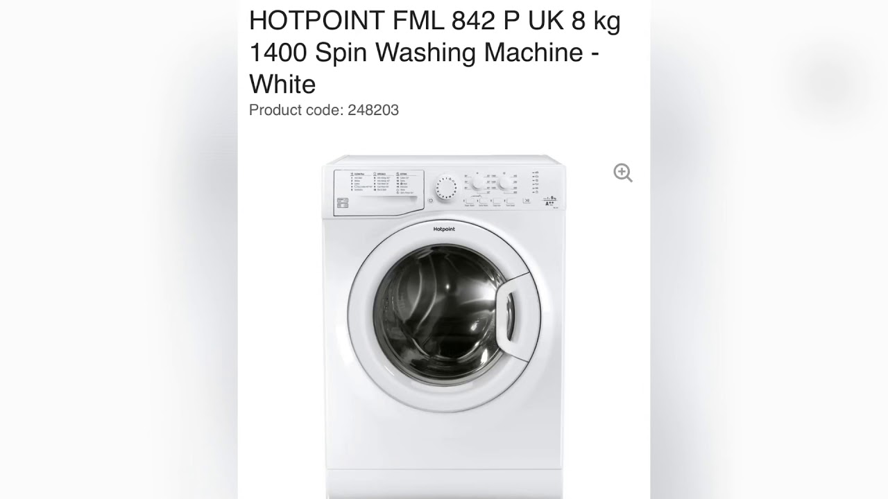 Hotpoint washer and dryer matching set? - YouTube