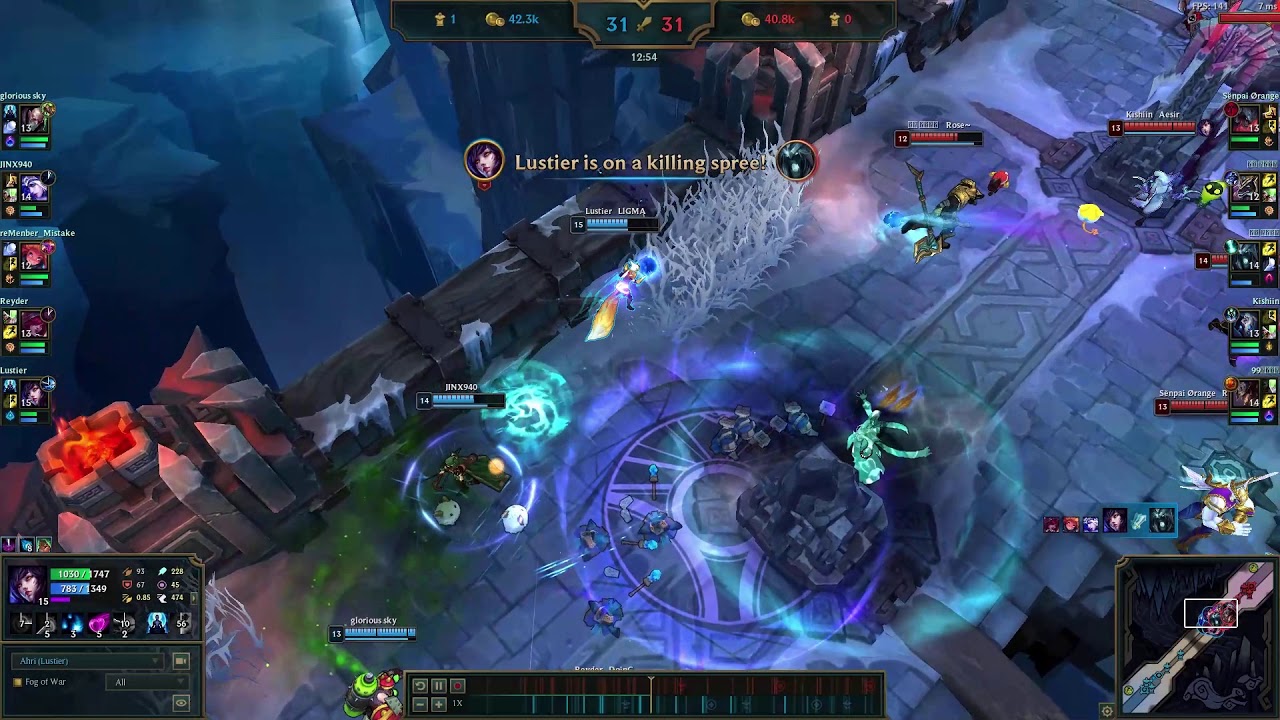 Perma Frost Ahri With Glacial Augment - League Of Legends - YouTube