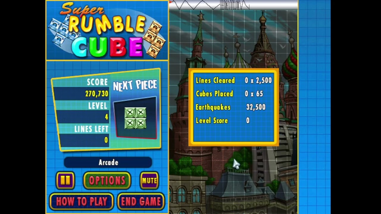 Super rumble cube - Arcade mode (level 1 - 10) - YouTube