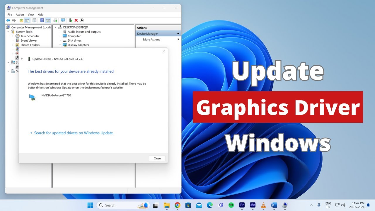 How to Update Intel Graphics Windows DCH Drivers - YouTube