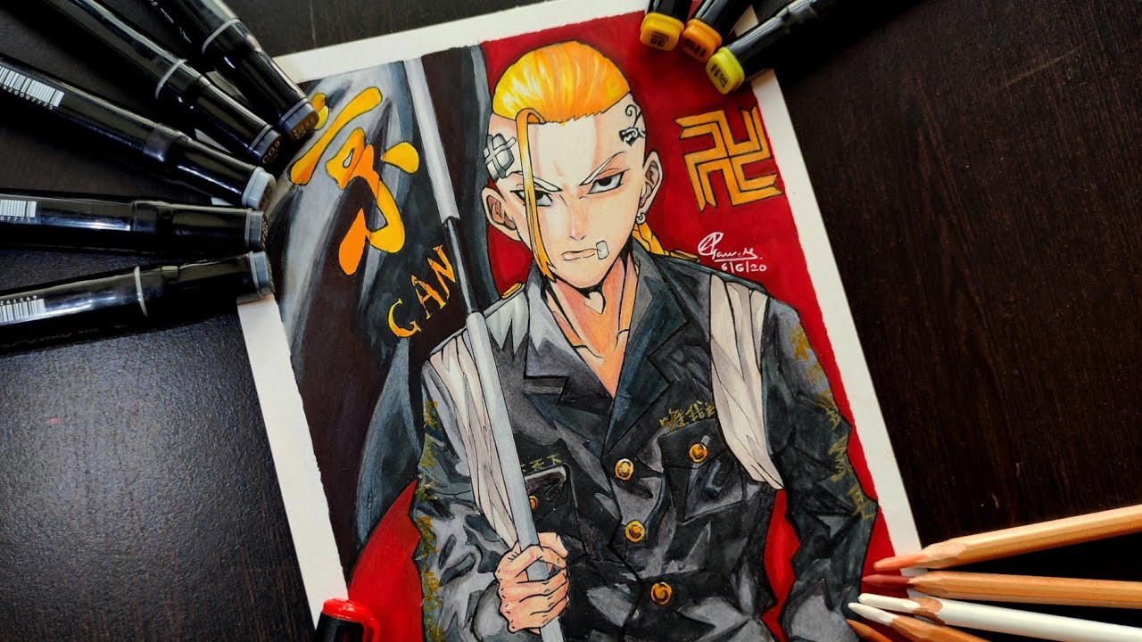 How to draw Draken from Tokyo revenger / tokyo manji gang - YouTube