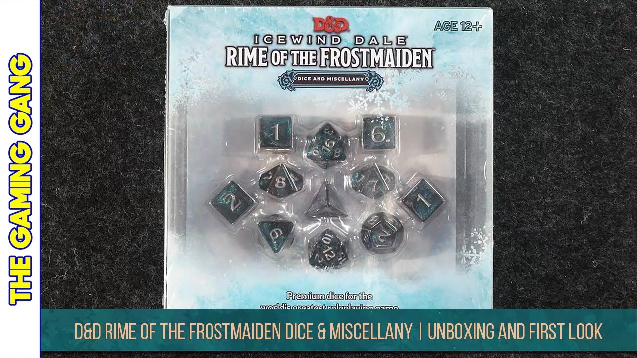 D&D Icewind Dale: Rime of the Frostmaiden Dice & Miscellany Set ...
