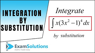 Integration by substitution (change of variable) - YouTube