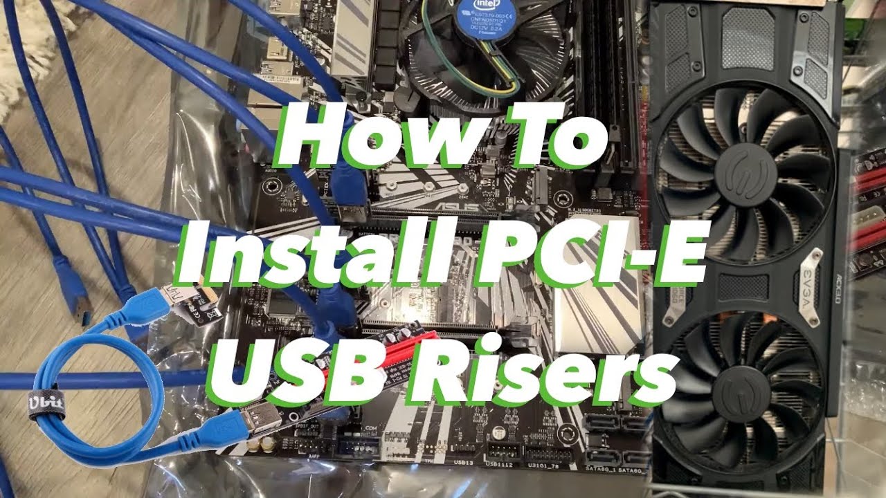 How To Install PCI-E USB Risers - YouTube