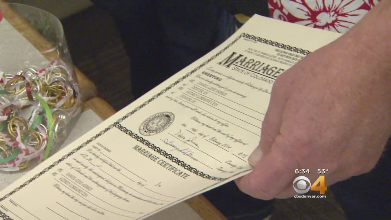 Denver Hits Marriage License Record - YouTube