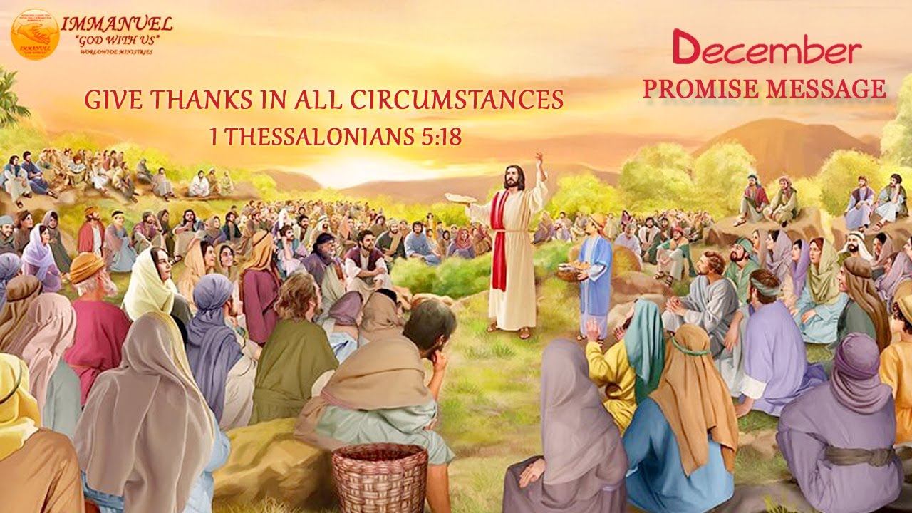 December Blessing Message 2021 - Give Thanks In All Circumstances ...