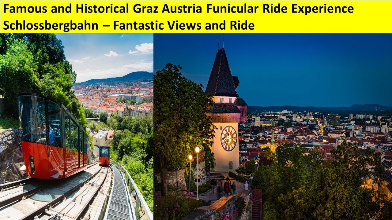 Graz, Austria Schlossbergbahn Amazing Super Steep Historical Funicular ...