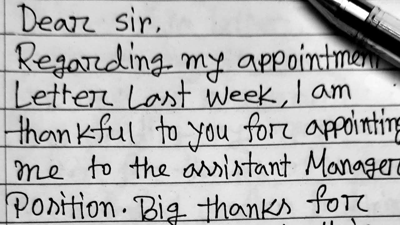 How To Write Job Acceptance Letter YouTube How To Write Job Acceptance Letter YouTube