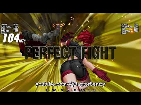 KOF XV Leona Stun TOD 100% 104 Hit Combo (Stage Positioning Dependent) - YouTube