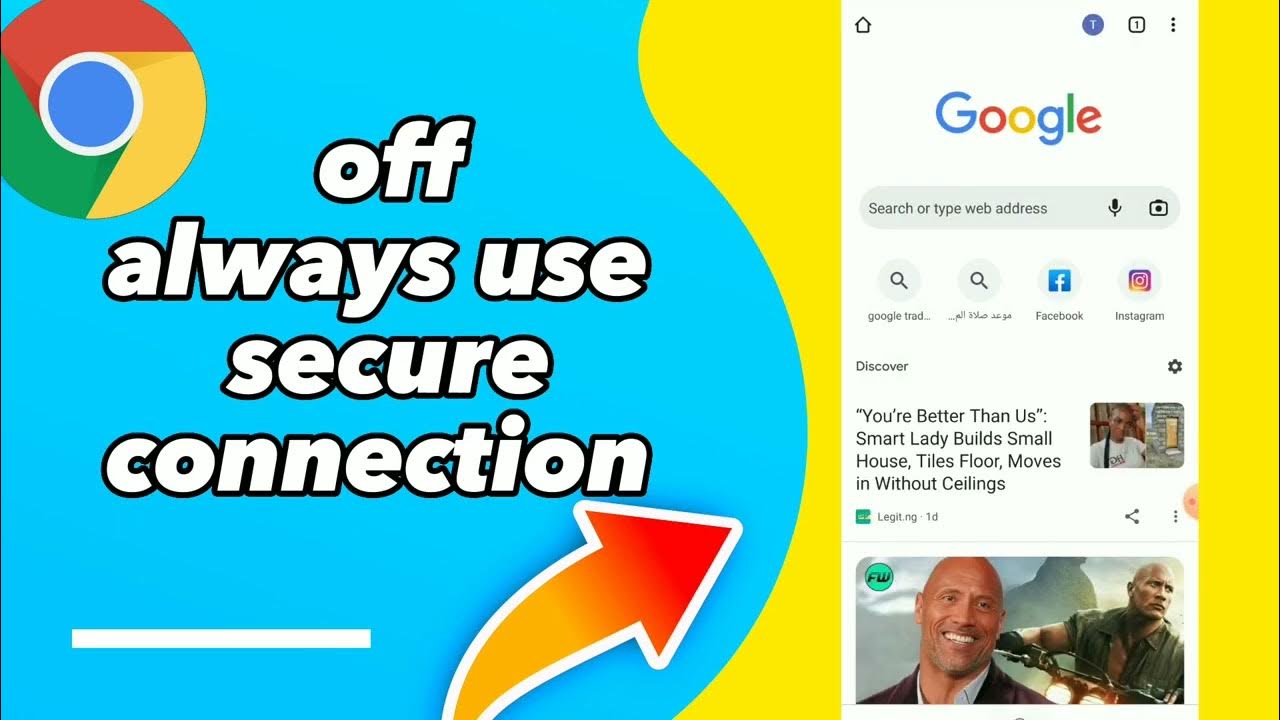 How To Turn Off Always Use Secure Connection On Google Chrome - YouTube
