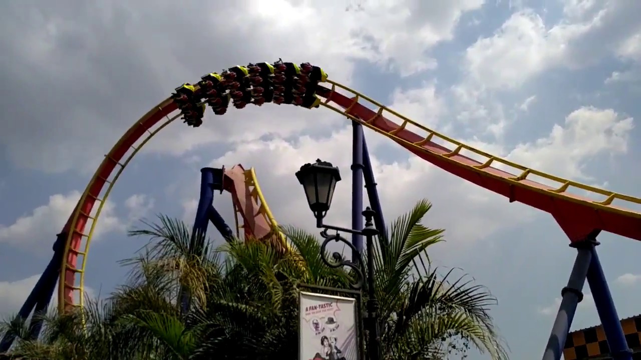 Nitro Roller Coaster Ride Imagica Theme Park Khopoli - YouTube