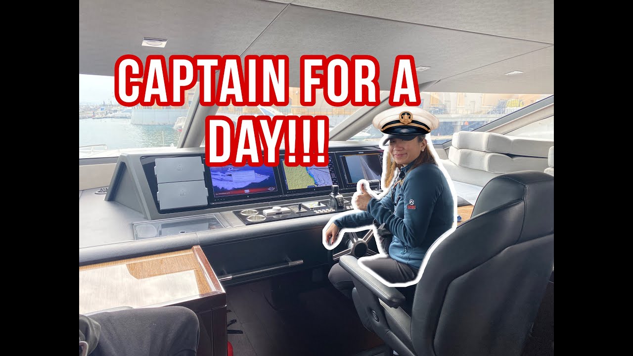 Lady CAPTAIN for a day in a Sunseeker 95ft. Yacht!!!#kuwaityacht # ...