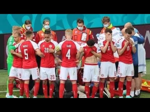 CHRISTIAN ERIKSEN collapse in the match against FinIand - Euro 2020