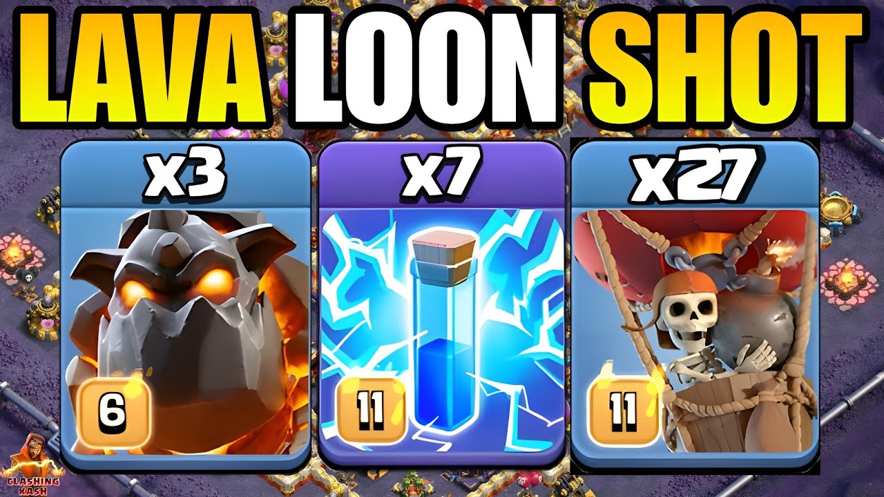 LAVALOON ZAP TH16 Attack Strategy with Army Link | Th16 Legend League ...