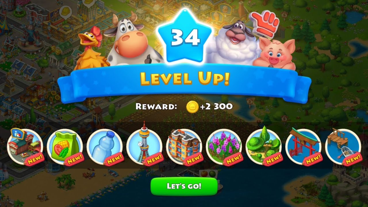 Level 34 unlocked 🔥 I Township Mobile Game 🏡 🌴 - YouTube