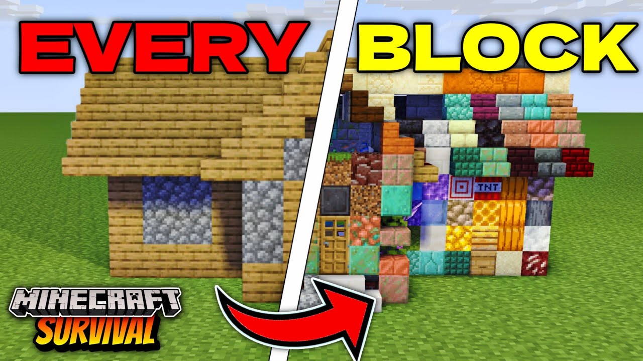 I Collected EVERY BLOCK🤯In Minecraft Survival😰! - YouTube