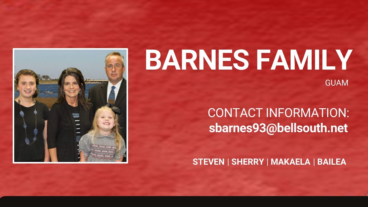 Missionary Update | Pastor Steven Barnes | Guam - YouTube
