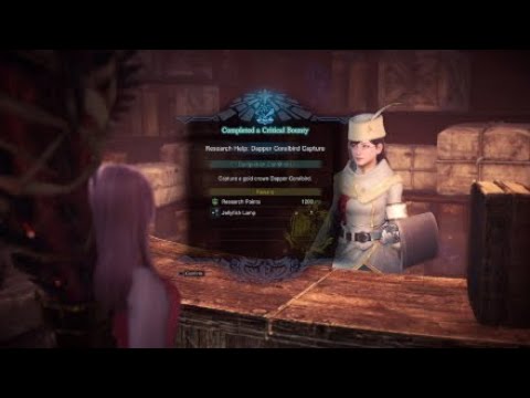 Mhw Ib | Capture a gold crown Dapper Coralbird - YouTube
