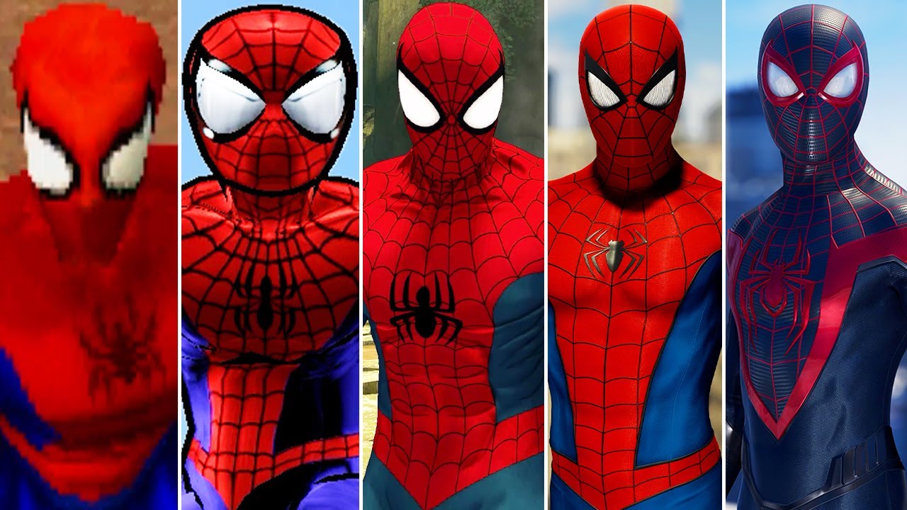 Classic Suit Evolution in Spider-Man Games - YouTube