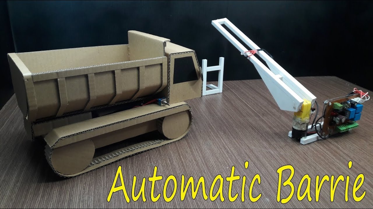 Diy Automatic Barrier Gate System - KST HACKS - YouTube