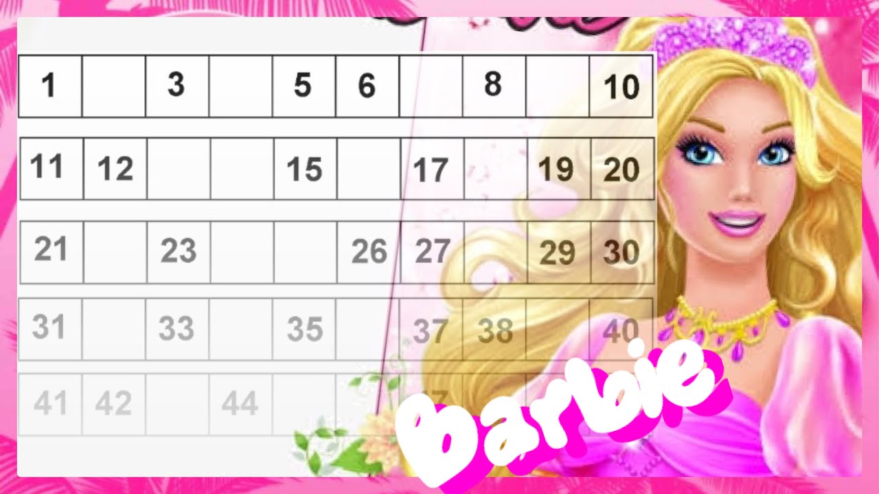 Learn 123 numbers, 1234 number counting | barbie |learn numbers for ...