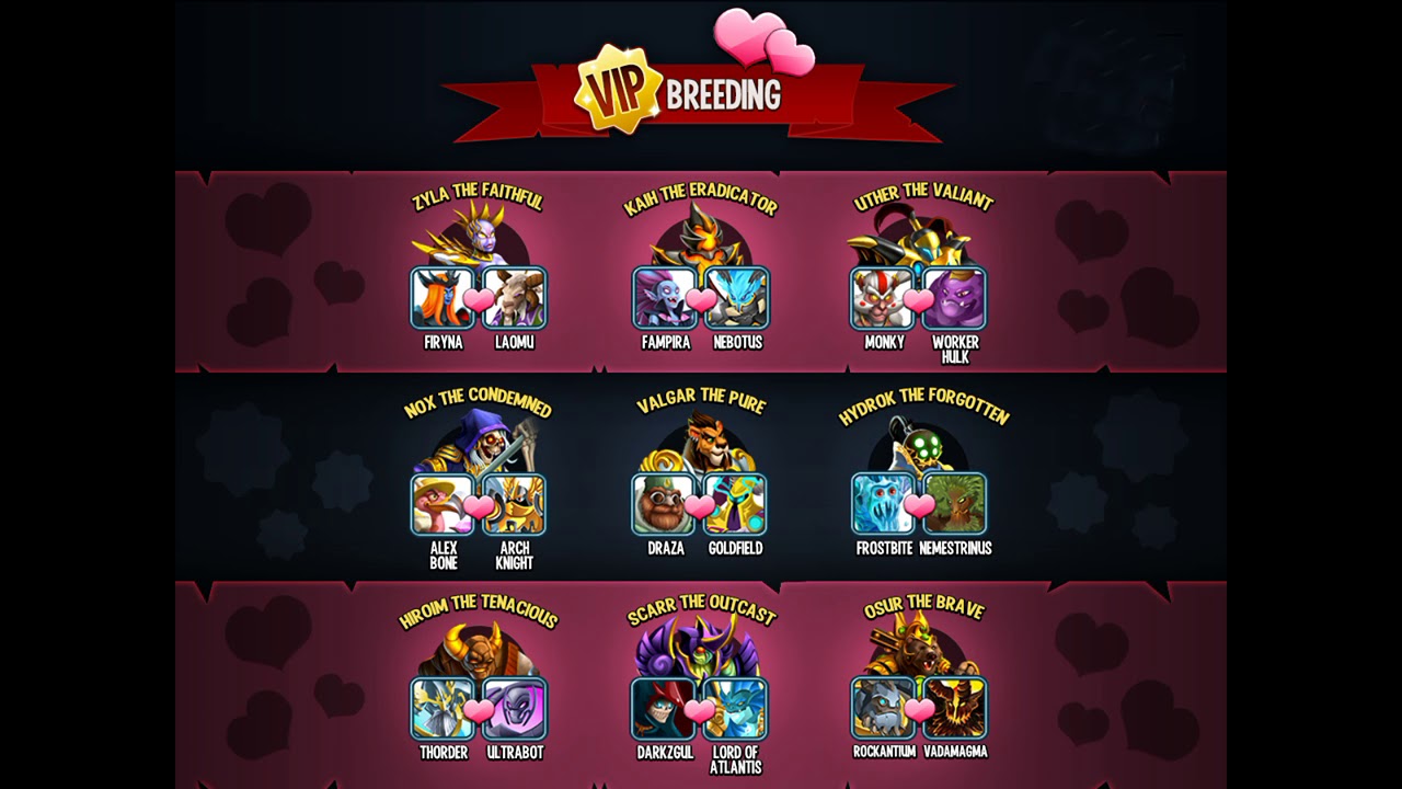 Monster Legends: Vip Breeding Event Is Coming back In May - YouTube