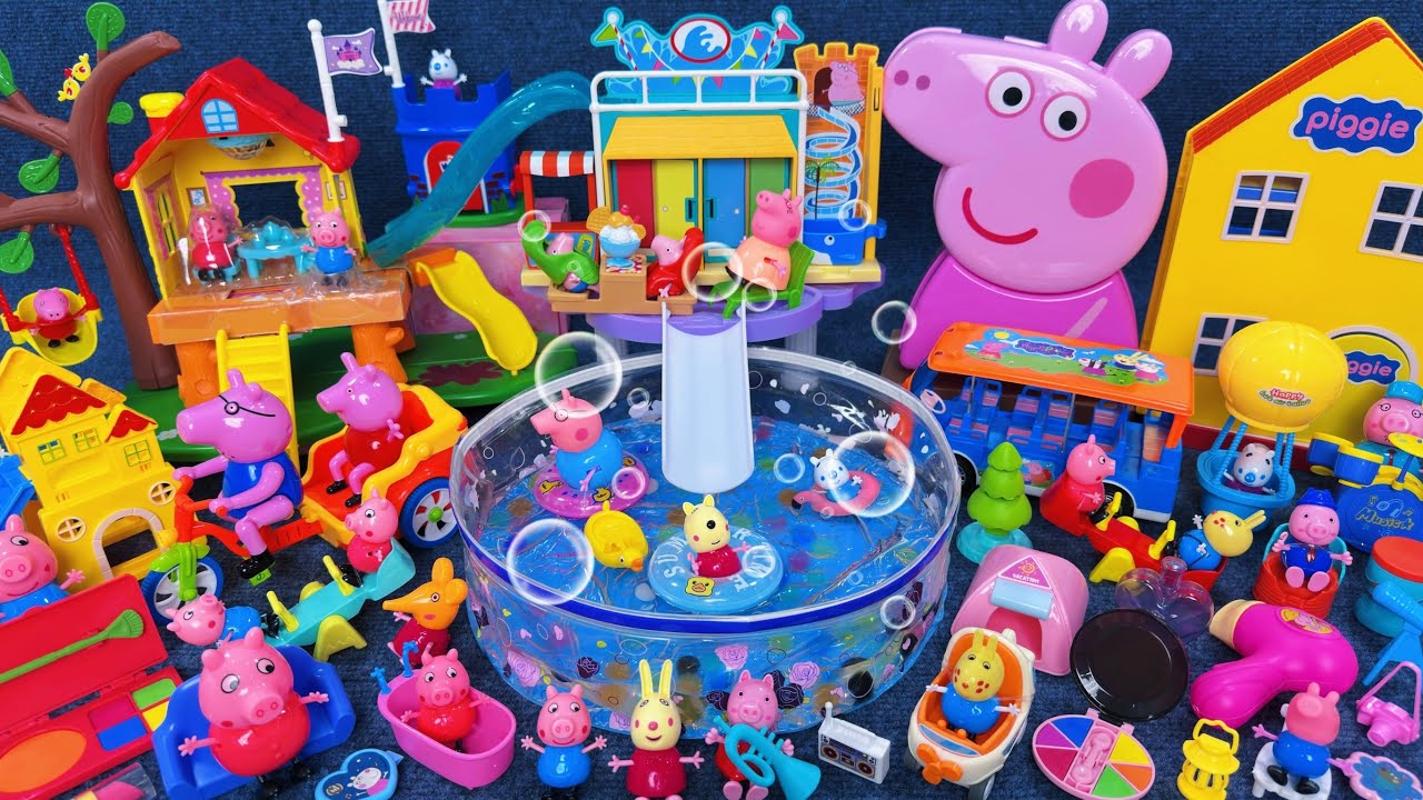 15 Minutes Satisfying with Unboxing Peppa Pig Water Park Swimming Pool ...