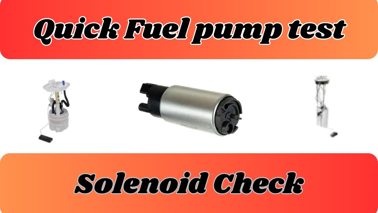 Fuel Pump Testing Made Easy: Don't Miss This - YouTube