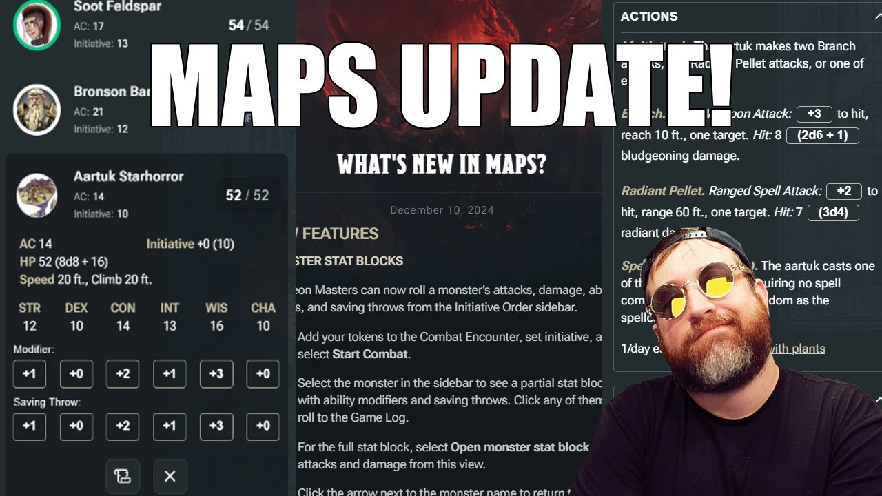 D&D Beyond Maps Update! Monster Stat Blocks!! | Nerd Immersion - YouTube