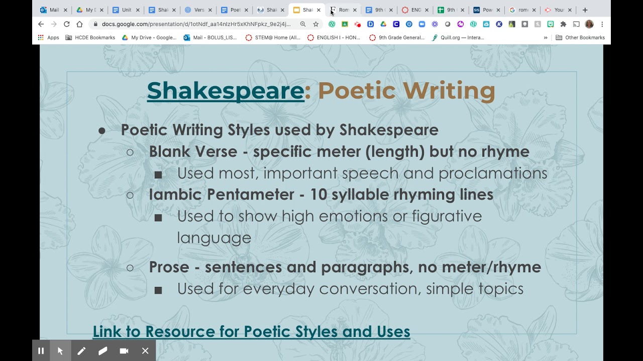 Shakespeare Writing Style