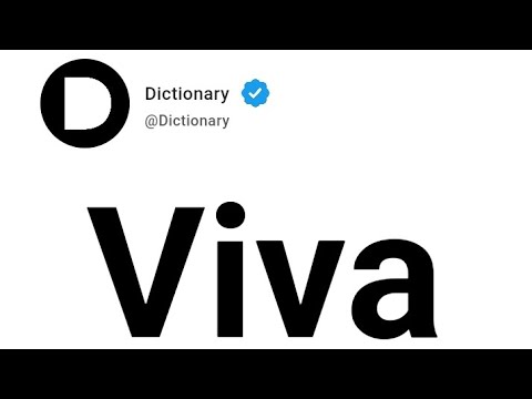 Viva Meaning In English - YouTube