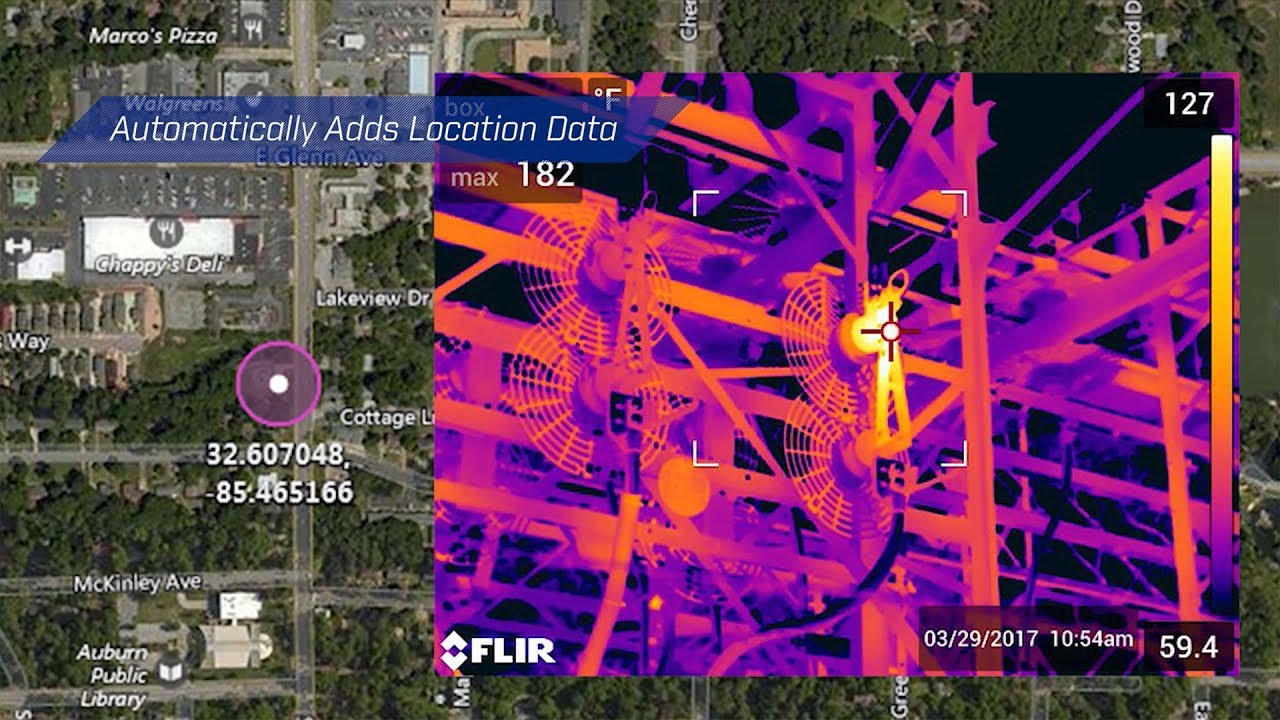 FLIR Exx-Series: GPS Tagging & Compass Annotations - YouTube