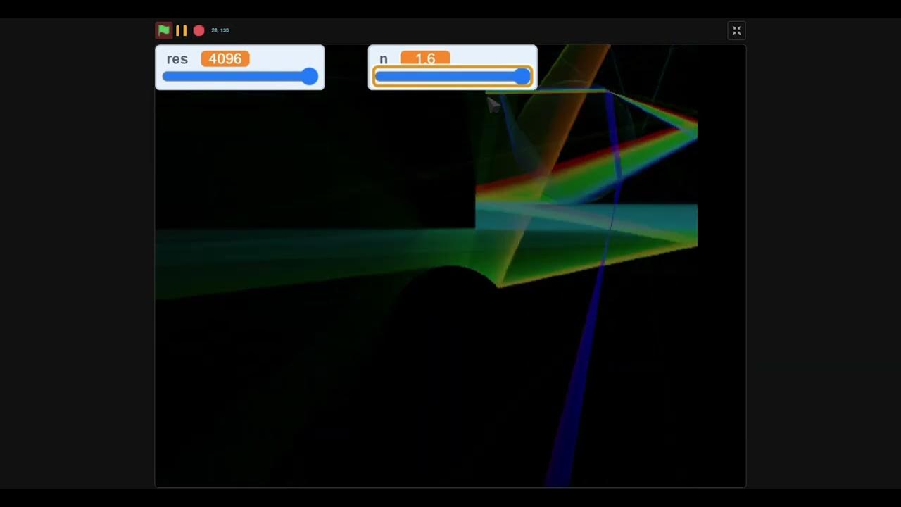 light reflection and refraction simulation - YouTube