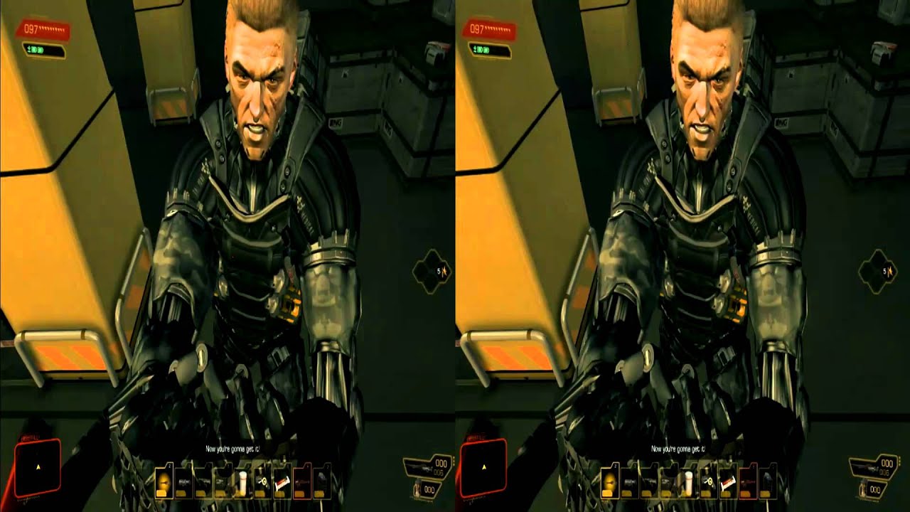 Deus Ex FEMA Boss Stereoscopic half SBS 3D (!yt3d:enable=true) - YouTube