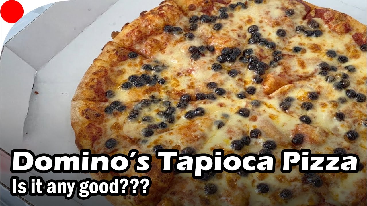 Domino's Tapioca Pizza! Is it any good??? I gave it a try - YouTube