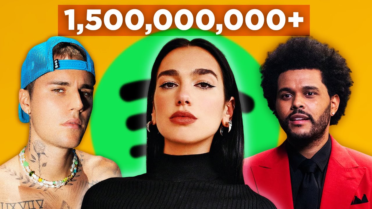 Artists With the Most Songs above 1.5 BILLION Streams - YouTube