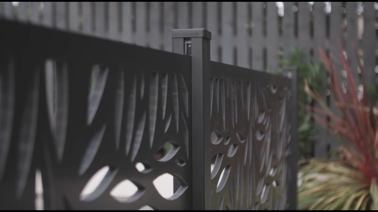 How To Install An Outdoor Garden Screen Panel By Luxury Screens - YouTube