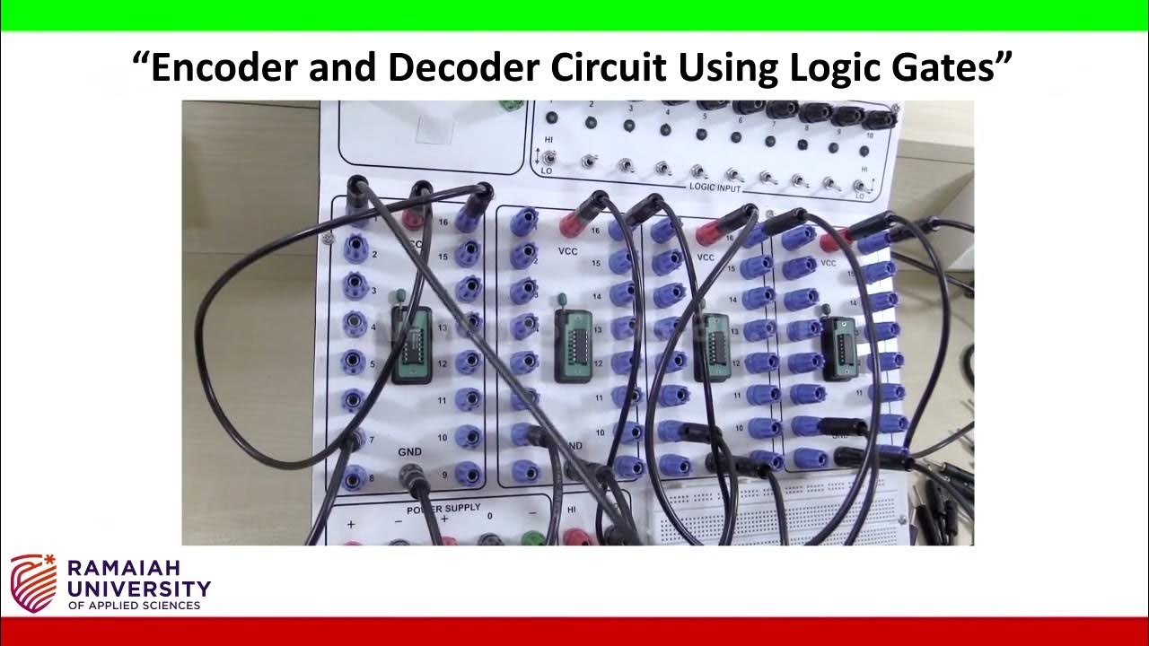 Design And Implement An Encoder And Decoder Circuit Using Logic Gates ...