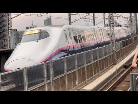 JR東日本新幹線E2系1000番台ｾｼJ72編成が武蔵浦和駅を通過するシーン（2024.6.15.17:56） - YouTube