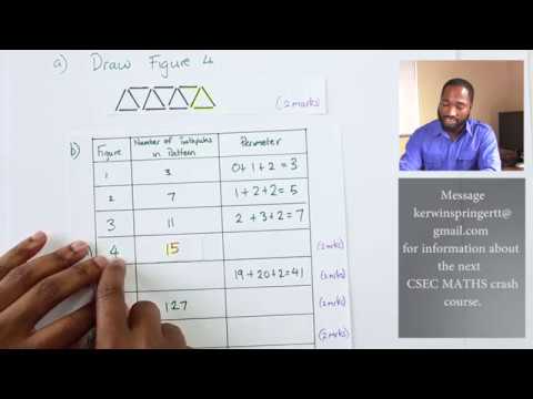 CSEC Maths Quick Solutions - JAN 2018, Question 8 (Sequences) - YouTube