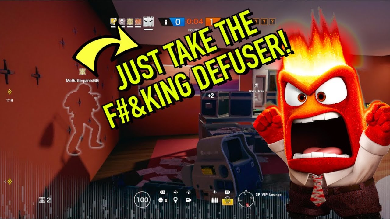 TEAMMATE RAGES OVER DEFUSER - Rainbow Six Siege: Ranked Highlights ...