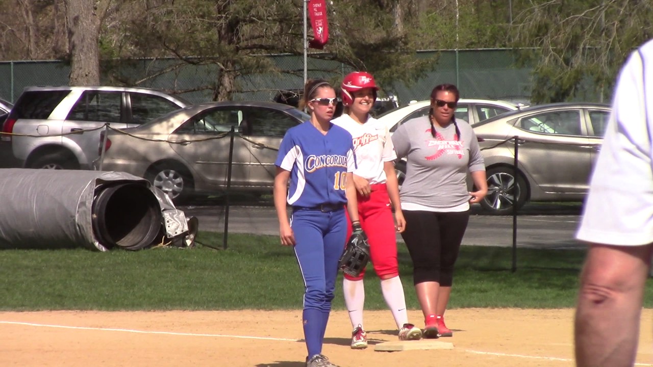 Alex Sauer with Grand Slam Home Run vs Concordia College! 4/17/2017 ...