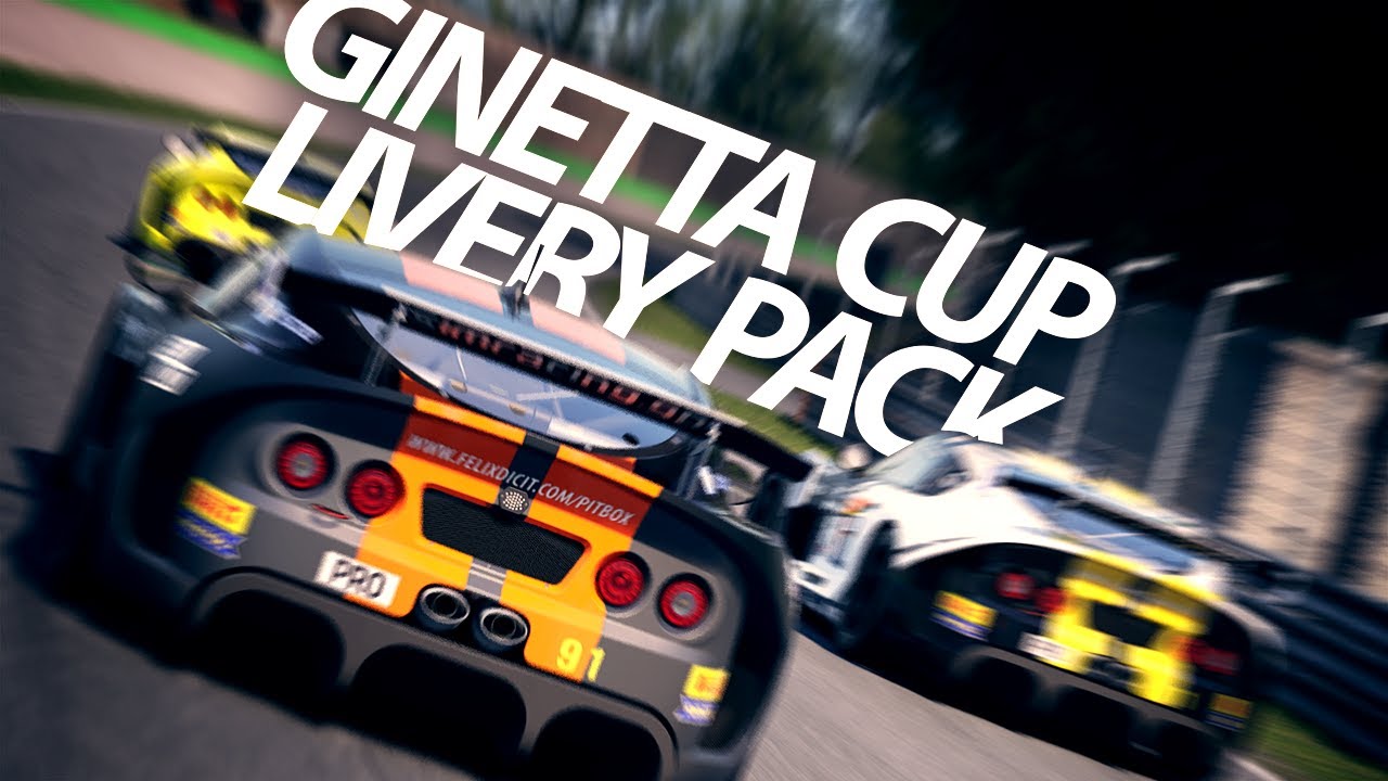 Ginetta Cup Livery Pack Showcase & Download - YouTube