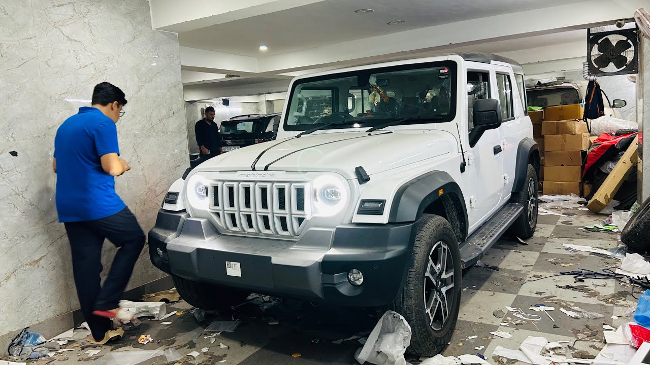 THAR ROXX 5 Door Modified🔥 BROWN INTERIOR UPGRADE🔥#tharroxx #thar5door ...