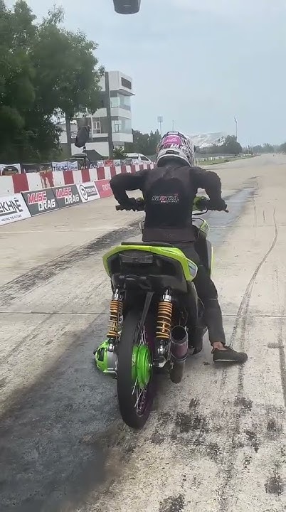 Drag bike musc matic aerox nvx pro street esr - YouTube