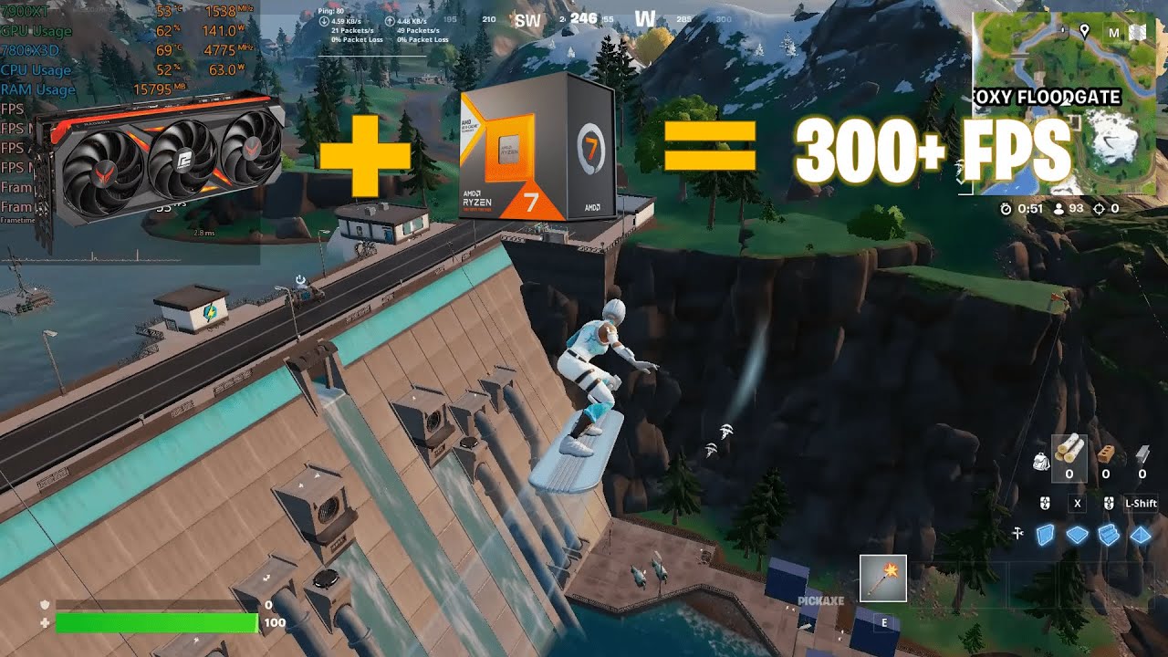 Fortnite Ranked Chapter 6 Ranked AMD 7900XT + 7800X3D | Performance ...