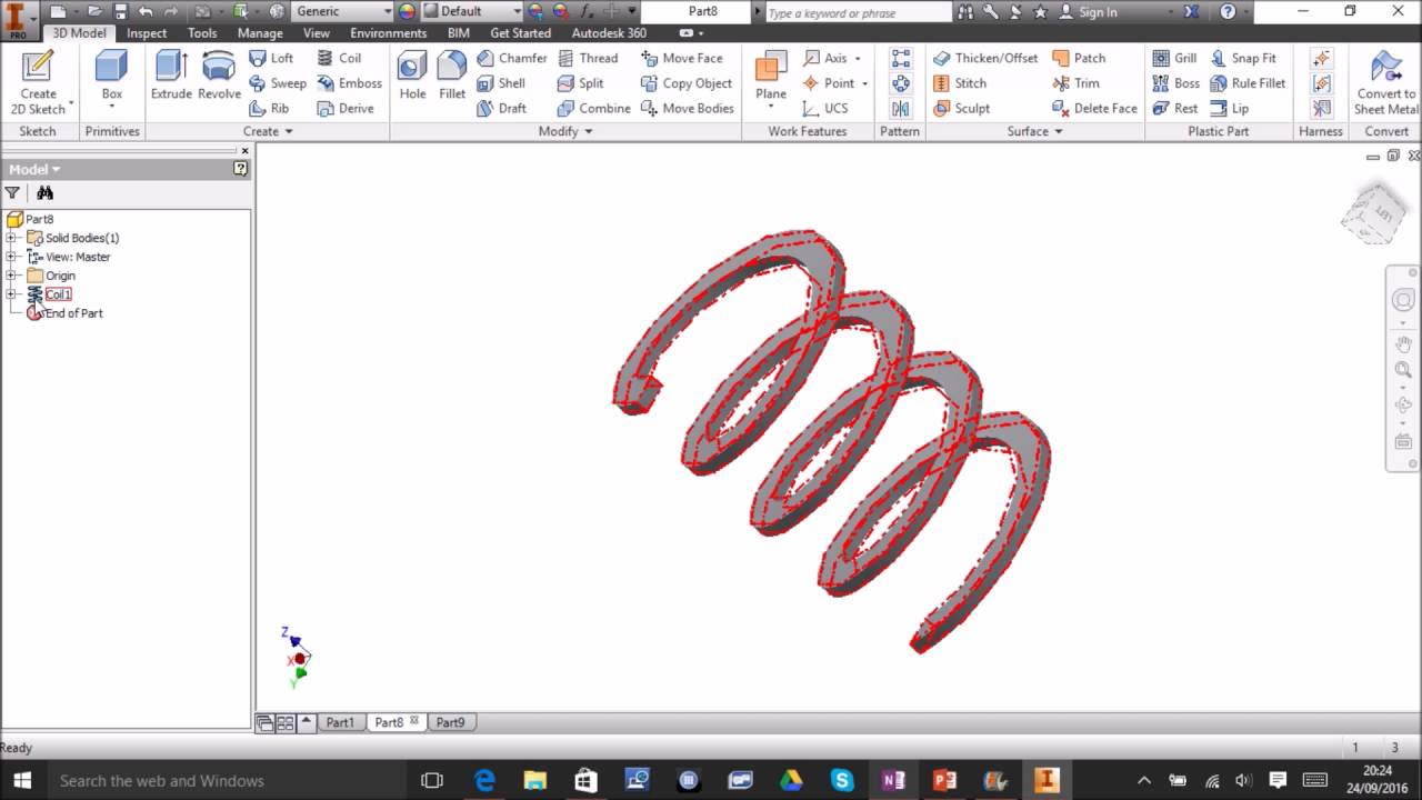 Helix- CAD Modelling Techniques - YouTube